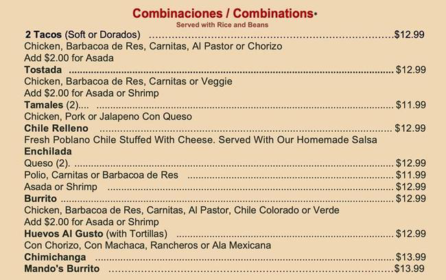 Mando's Restaurant - New Monterey